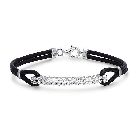 Click here for Sterling Silver Round Cubic Zirconia 7.25 Bracelet... prices