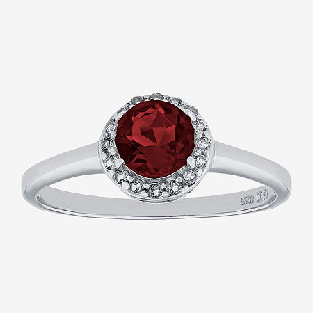 Click here for Faceted Genuine Garnet & White Topaz Sterling Silv... prices
