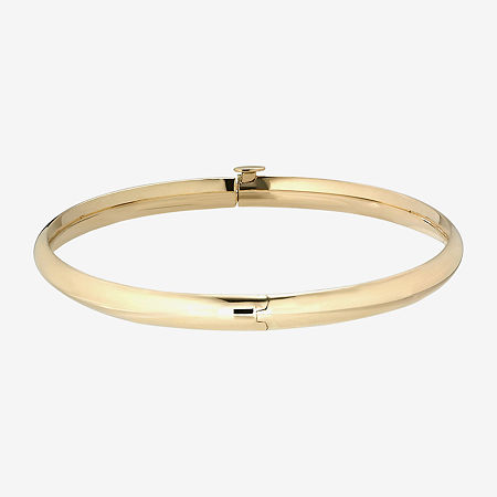 Click here for 14K Gold Hollow Hinged 4.8MM Bangle Bracelet  One... prices