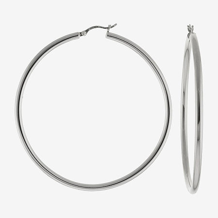 Click here for Sterling Silver Large Polished Hoop Earrings  One... prices