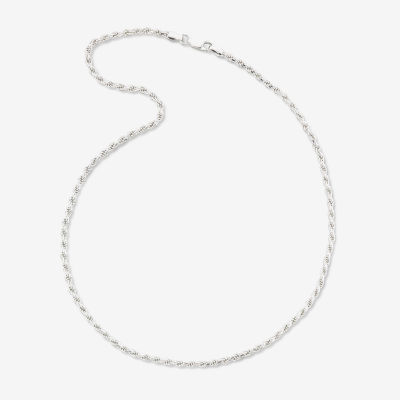 Sterling Silver 18-24" 2.8mm Rope Chain, Color: Sterling Silver - JCPenney