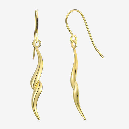 Click here for Womens 14K Gold Round Drop Earrings  One Size prices