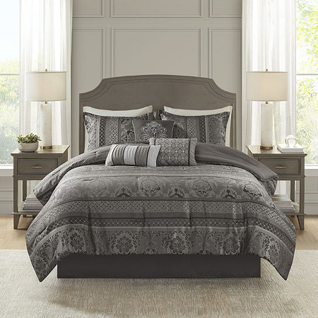 Madison Park Bellagio 7-Pc. Comforter Set  King - Grey