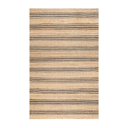 Click here for Nuloom Sandy Striped Indoor Rectangular Area Rug... prices