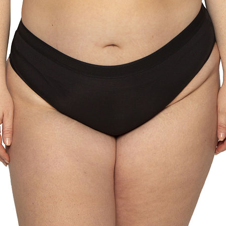 Click here for Curvy Couture Silky Smooth High Cut Brief Panty -... prices