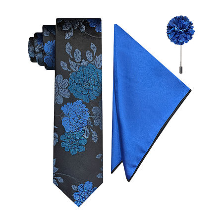 Click here for J. Ferrar Floral Tie Set  One Size  Black prices