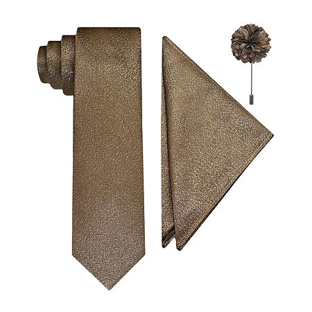 Click here for J. Ferrar Shimmer Tie Set  One Size  Beige prices