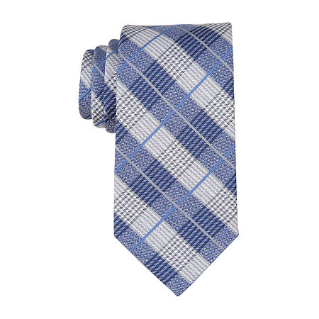 Click here for Stafford Plaid Tie  One Size  Blue prices