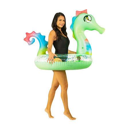 Click here for PoolCandy Glitter Seahorse - 40IN Pool Tube  One S... prices