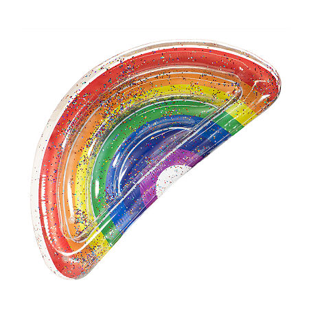 Click here for PoolCandy Classic Rainbow Half Island Rainbow Raft... prices