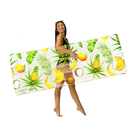 Click here for PoolCandy Deluxe Pool Raft 74IN X 30IN Tropical Pr... prices