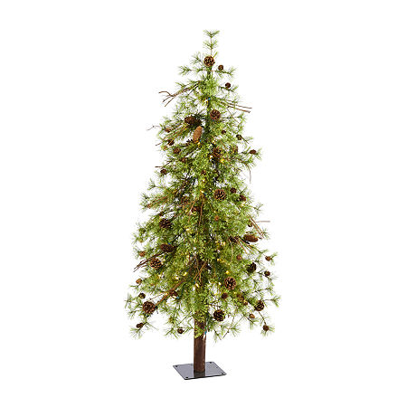 Click here for Nearly Natural Wyoming Faux 5 Foot Pre-Lit Pine Ch... prices