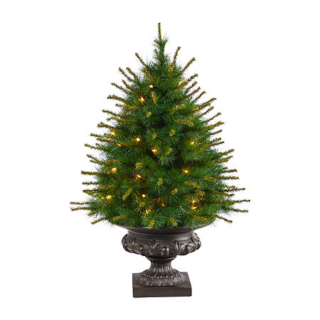 Click here for Nearly Natural Faux 3 1/2 Foot Pre-Lit Pine Christ... prices