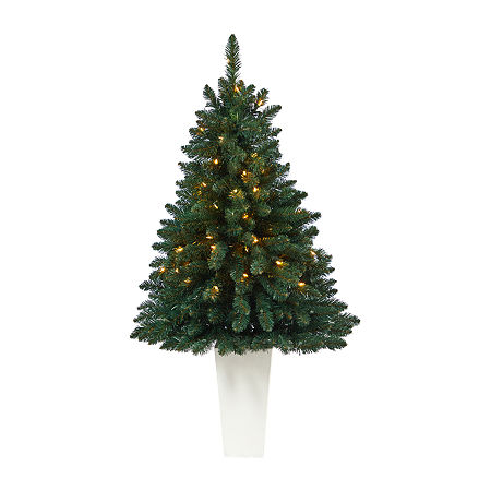 Click here for Nearly Natural Northern Rocky Faux 4 Foot Pre-Lit... prices