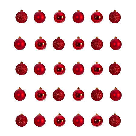 Click here for Nearly Natural Holiday 2.5in. Shatterproof 30-pc.... prices