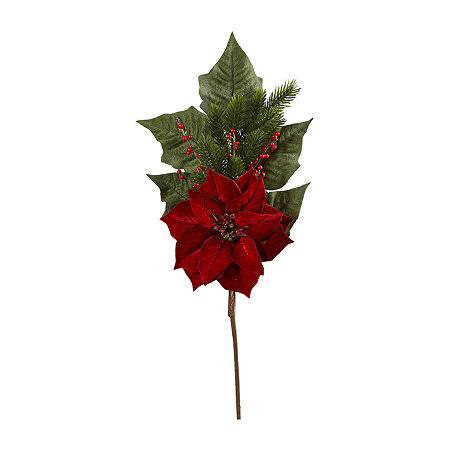 Click here for Nearly Natural Poinsettia Artificial Bundle 3-pc.... prices