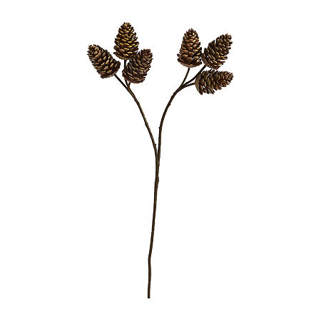 Click here for Nearly Natural Pinecone Artificial Spray 6-pc. Chr... prices