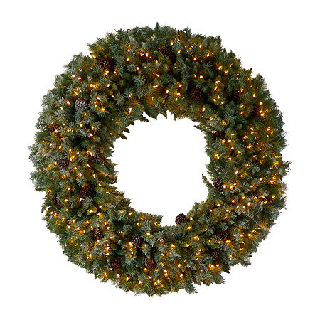 Click here for Nearly Natural 60in. Faux Pine Pinecones Pre-Lit W... prices