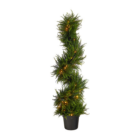 Click here for Nearly Natural Spiral Cypress Faux 3 1/2 Foot Pre-... prices