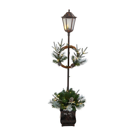 Click here for Nearly Natural 5ft. Lamp Post With Faux Greenery C... prices