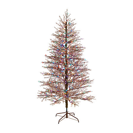 Click here for Nearly Natural Frosted Berry Twig Faux 7 Foot Pre-... prices