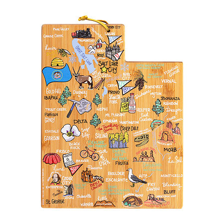 Click here for Totally Bamboo State Shaped Serving and Cutting Bo... prices