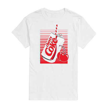 Click here for Mens Short Sleeve Cherry Coke Graphic T-Shirt  Sma... prices