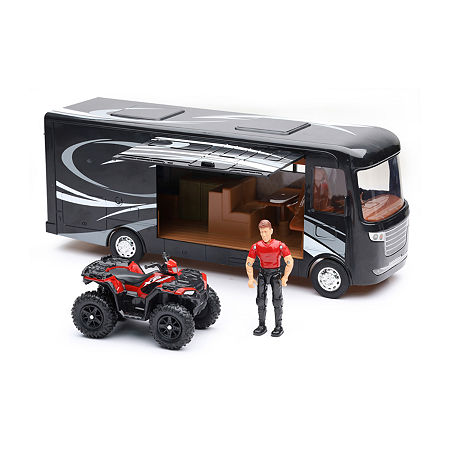 Click here for New Ray Camping Rv Play Set with Mini Die Cast Pol... prices