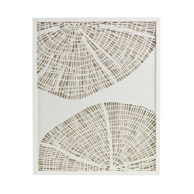 Madison Park 31.25 Solana Coastal Rice Shadow Box Art, Color: Off-white ...