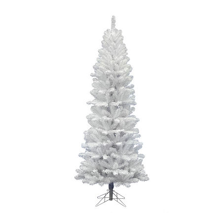 Click here for 4.5 Unlit White Artificial Christmas Tree  One Siz... prices