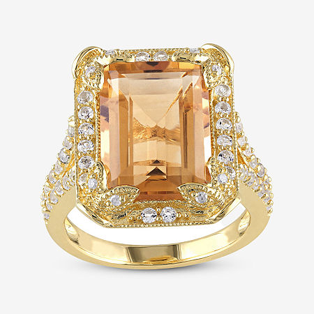 Click here for Genuine Citrine  White Topaz and Diamond-Accent Ri... prices