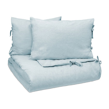 Click here for Vue Hinton Linen Set Duvet Cover  One Size  Blue prices