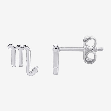 Click here for Scorpio Sterling Silver 6mm Stud Earrings  One Siz... prices