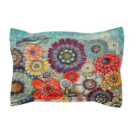 Click here for Laural Home Blue Bird Boho Pillow Sham  One Size... prices
