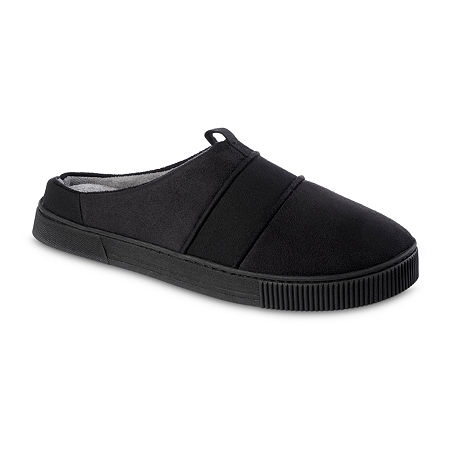 Click here for Isotoner Mens Slip-On Slippers  Medium  Black prices