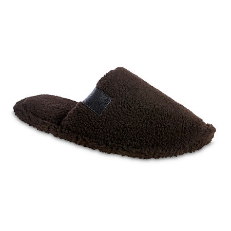 Click here for Isotoner Mens Slip-On Slippers  Large  Brown prices