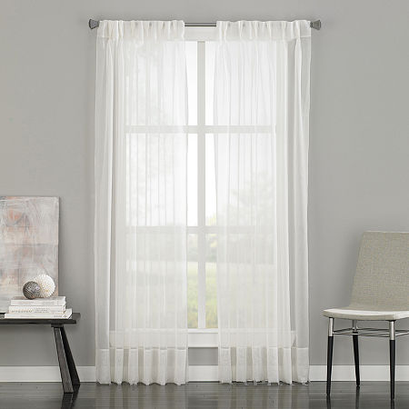 Click here for CHF Soho Pinch Pleat Sheer Single Curtain Panel  O... prices