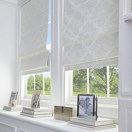 Click here for CHF Damask Cordless Room Darkening Roman Shade  On... prices