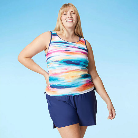 Click here for Free Country Womens Built In Bra Shirred Stretch F... prices