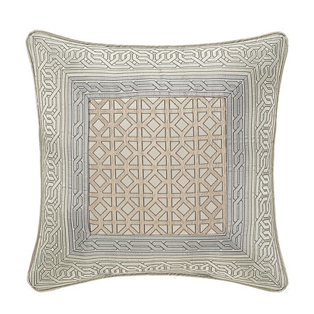 J Queen New York Alaro Square Decorative Pillow  20 x 20 - Spa