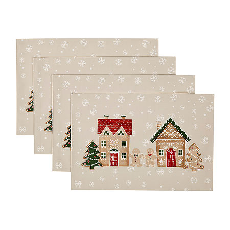 Click here for Avanti Gingerbread Village Holiday 4-pc. Placemat... prices