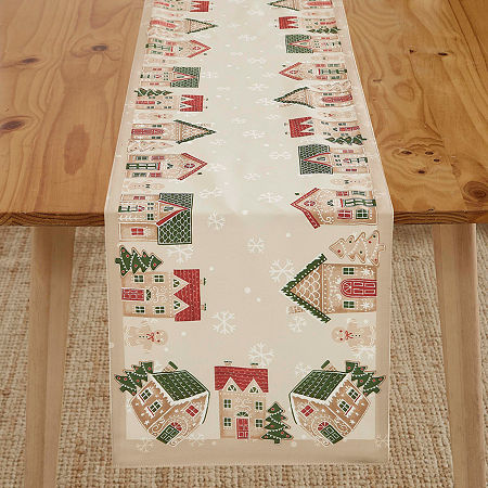 Click here for Avanti Gingerbread Village Holiday Table Runner  O... prices