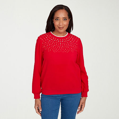 Click here for Alfred Dunner Classics Womens Crew Neck Long Sleev... prices