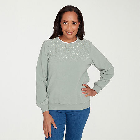 Click here for Alfred Dunner Classics Womens Crew Neck Long Sleev... prices