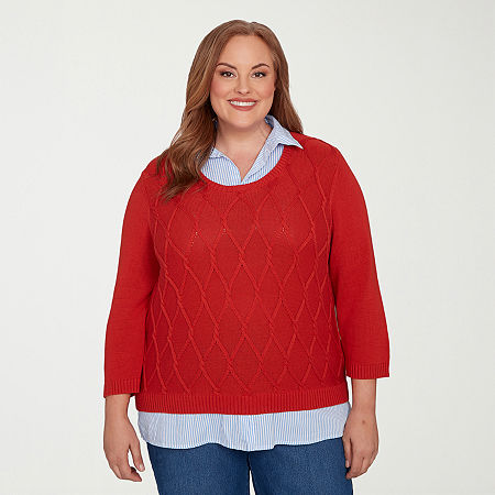 Click here for Alfred Dunner Sunset Canyon Womens Round Neck 3/4... prices