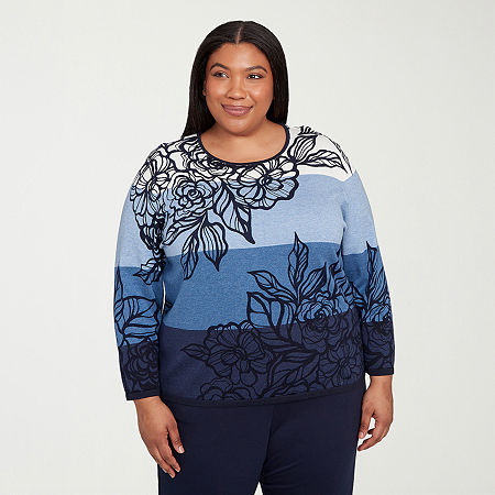 Click here for Alfred Dunner Plus Sunset Canyon Womens Crew Neck... prices