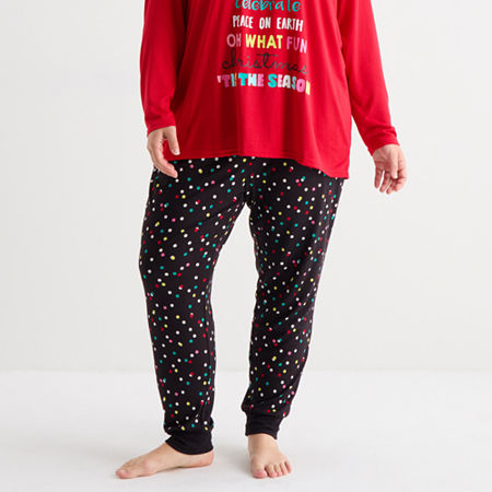 Click here for Sleep Chic Womens Crew Neck Long Sleeve 2-pc. Paja... prices