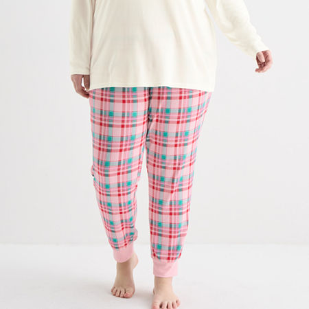 Click here for Sleep Chic Womens Crew Neck Long Sleeve 2-pc. Paja... prices