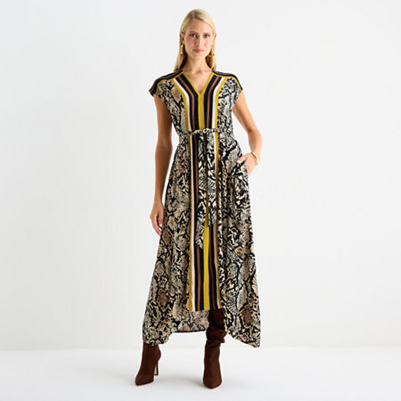 Click here for Worthington Womens Sleeveless Animal Maxi Dress  X... prices