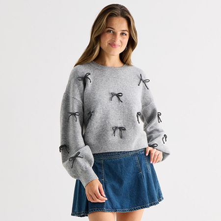 Click here for Freshman Juniors Womens Crew Neck Long Sleeve Bows... prices
